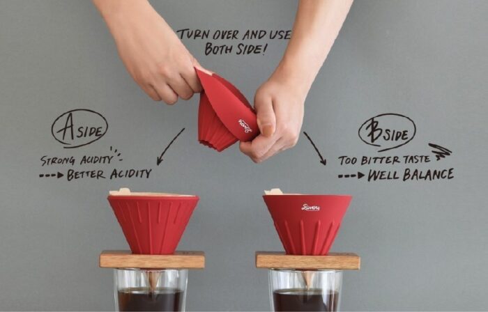 리버스 케이브 드리퍼 홀더 세트 - RIVERS 커피 푸어오버 세트 - 레드