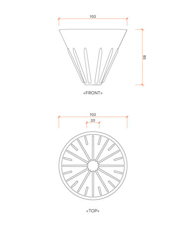 리버스 케이브 드리퍼 홀더 세트 - RIVERS 커피 푸어오버 세트 - 레드